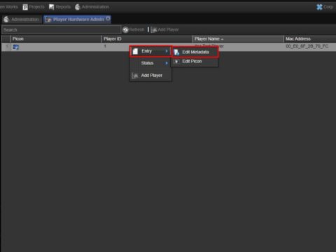 Player Hardware Admin | Datapost Help